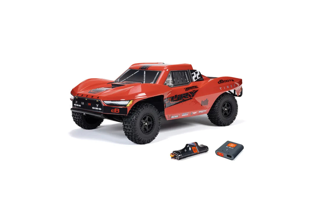 ARRMA Fury Mega 550 RC 1/10 Scale Short Course Electric 2WD Truck - RT ...