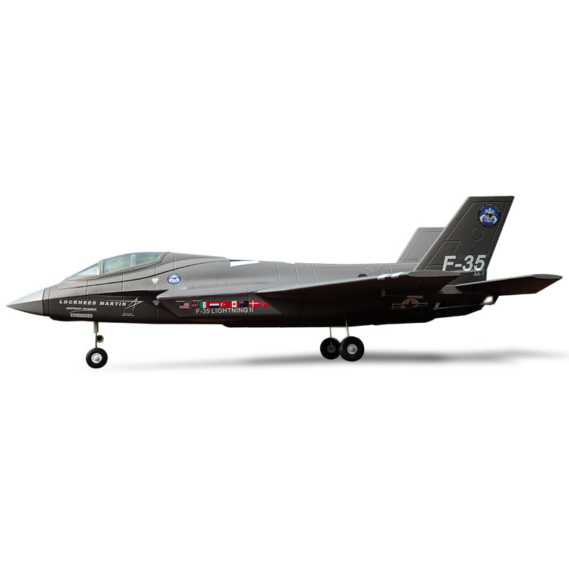 FMS FMS091P F-35 Grey V2 64mm EDF RC Plane PNP — technohobbies.com.au