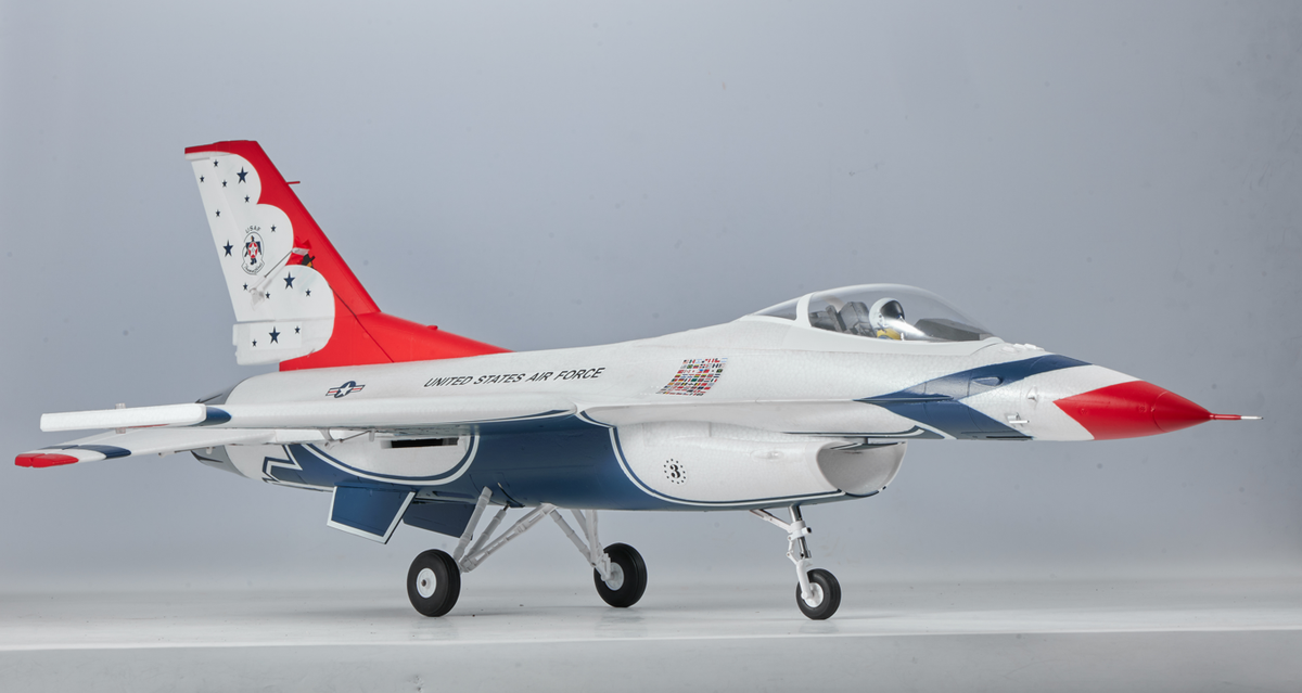 FMS 64mm EDF F-16 PNP USAF BLUE THUNDER - FMS146PBT — technohobbies.com.au