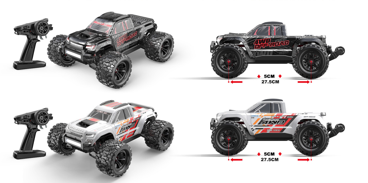 MJX 1/10 Scale Hyper Go 4WD 4S Brushless 80 Km/h RC Monster Truck 1020 — technohobbies.com.au