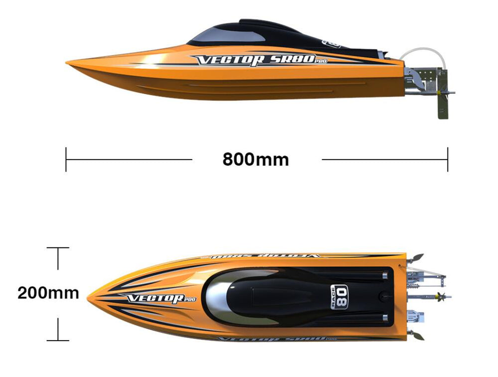 Volantex Vector SR80 Pro-High Speed Brushless 70 Km/h RC Boat (New Ver ...