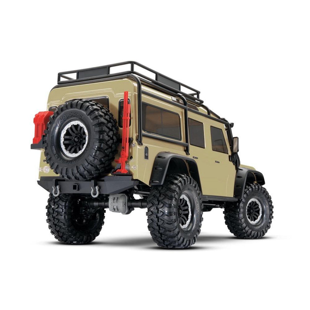Traxxas 1/10 TRX 4 Land Rover Defender RC Trail Crawler (Desert Sand ...